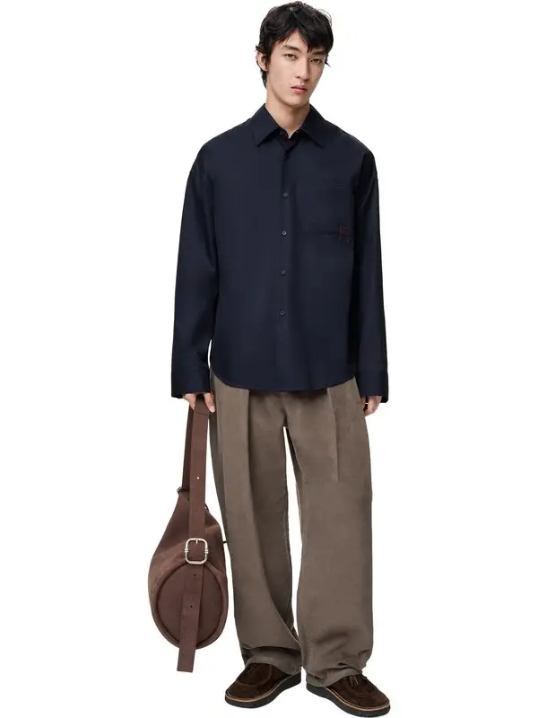 Loewe Shirt In Cotton - Dark Navy Blue