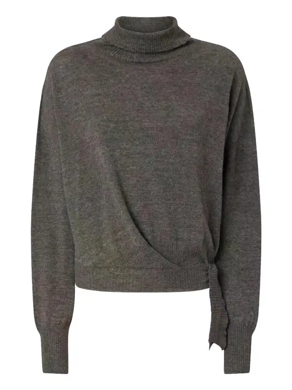 Pinko Roll-neck Pullover Sweater - Grey