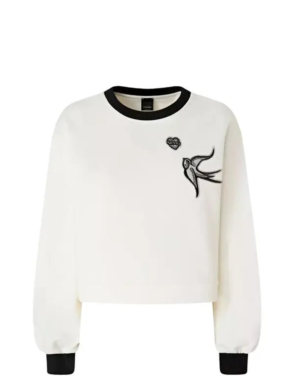 Pinko Crew-neck Sweatshirt - White
