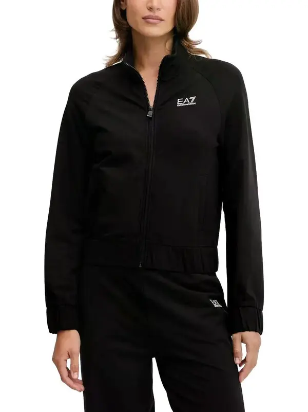 EA7 Logo-detail Tracksuit Set - Black