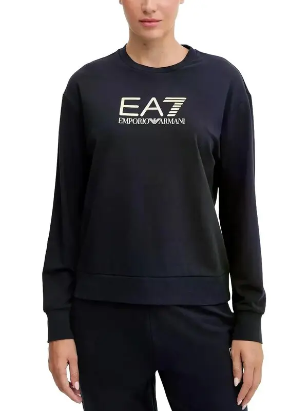 Emporio Armani Crew-neck Long-sleeve Sweatshirt - Blue