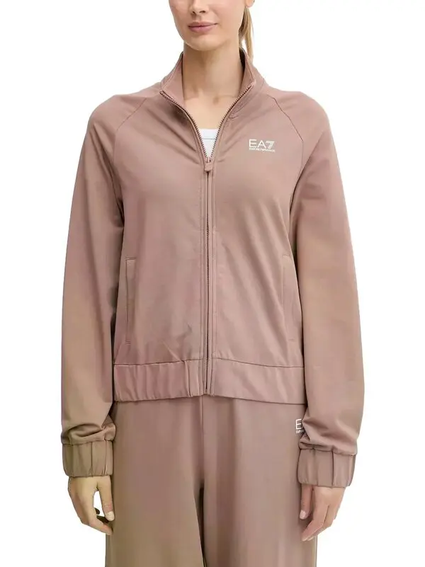 EA7 Logo-print Tracksuit - Neutrals