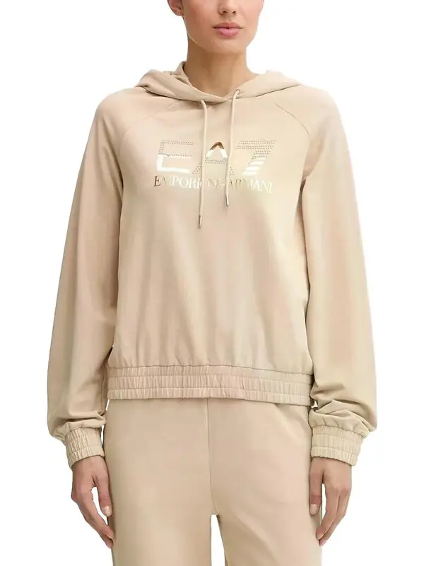 Emporio Armani Tracksuit With Drawstring Hood - Neutrals