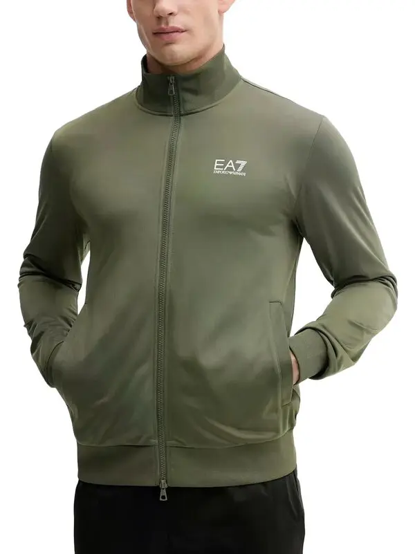Emporio Armani Zip-up Long-sleeve Sweatshirt - Green