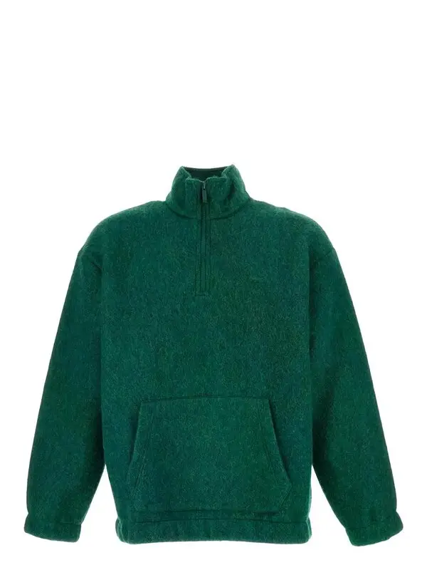 Lacoste Kangaroo-pocket Logo Sweater - Green