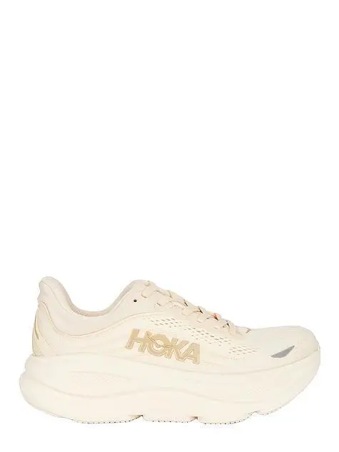 HOKA® Bondi Lace-up Sneakers - Vanilla & Birch