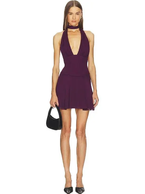 LOBA Audrey Mini Dress - Violet