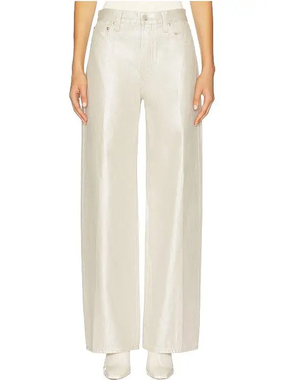 PISTOLA Tate High Rise Bowed Wide Leg Jeans - Champagne Luster