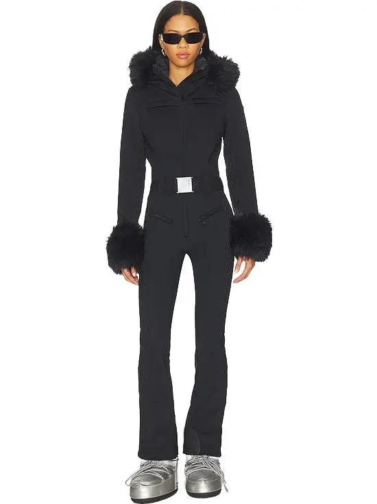 Goldbergh Angele Faux Border Ski Suit - Black