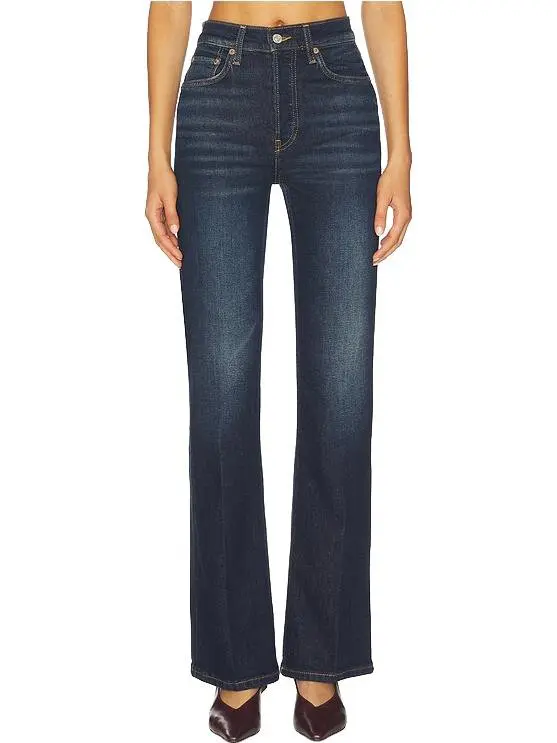 RE/DONE 70's Mid Rise Bootcut Jeans - Opal Indigo