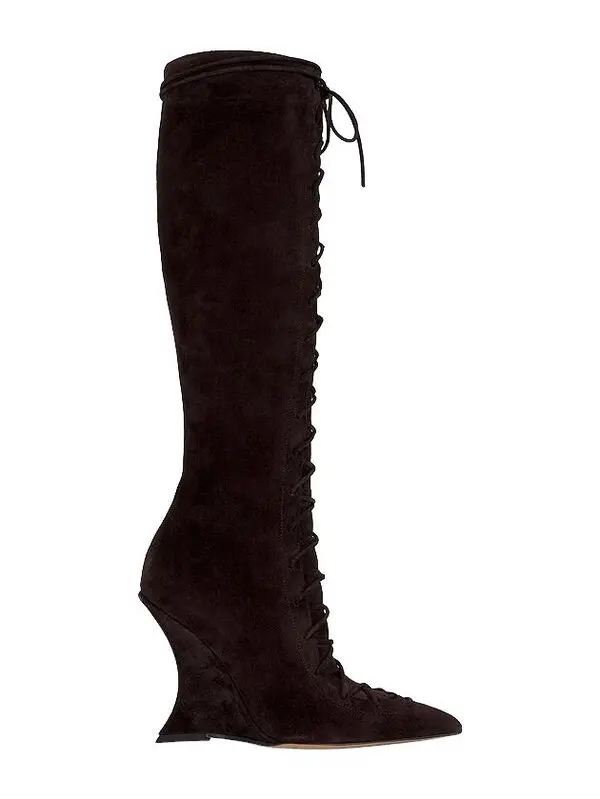 Paris Texas Nina Lace Up Boot 105 - Ebano