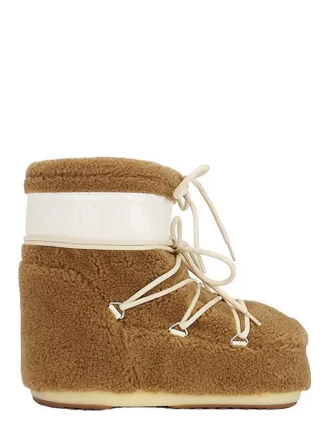 Moon Boot Icon Low Fleece Boots - Camel