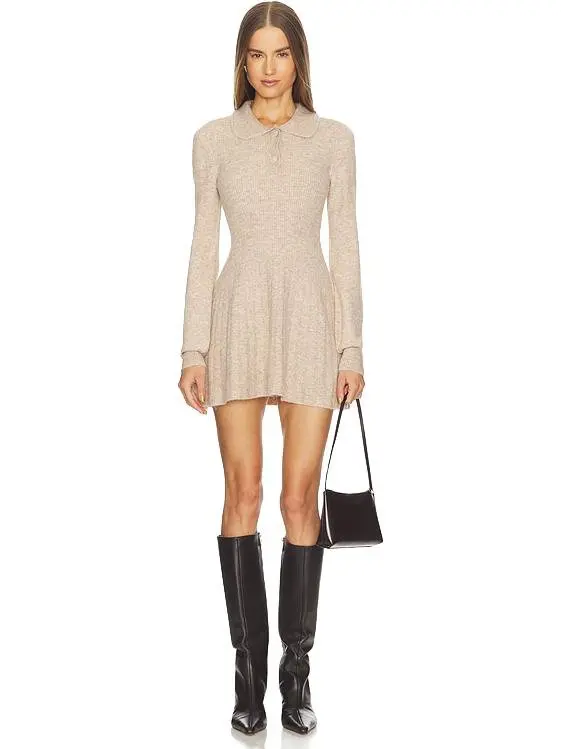 LOBA Brookelle Mini Dress - Oatmeal