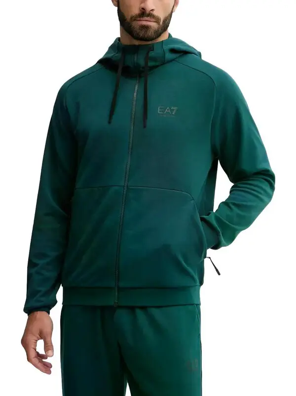 EA7 Zip-up Hooded Tracksuit Set - Green