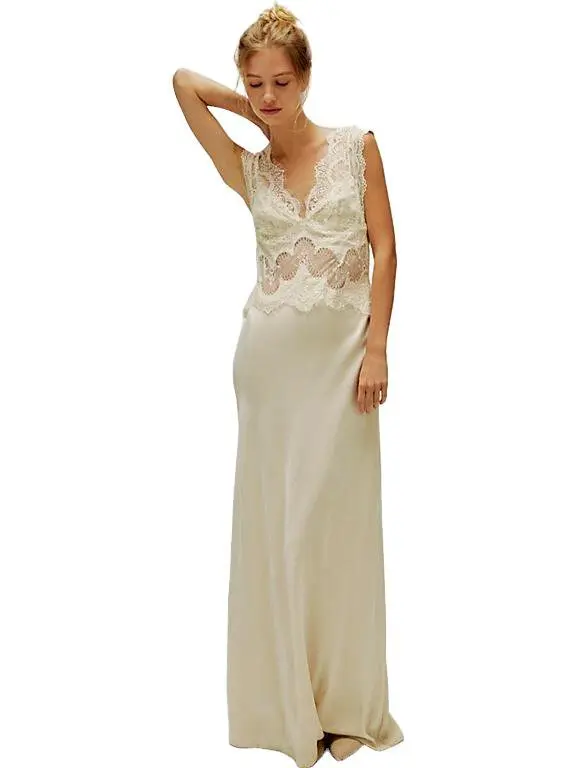 THIRD FORM Visions Lace Maxi Dress - Buttercream