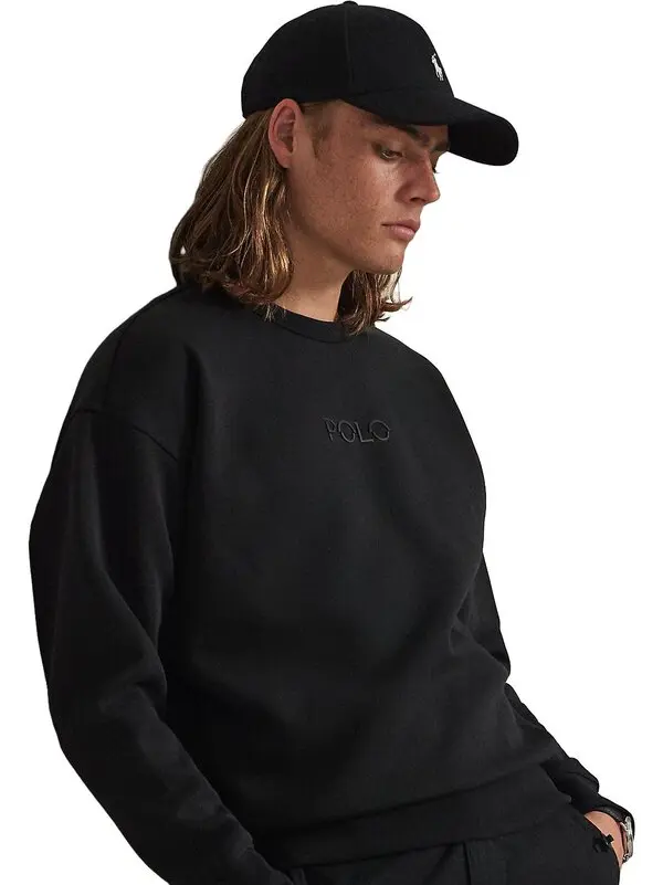 Ralph Lauren Relaxed Fit Logo Double-knit Sweatshirt - Polo Black