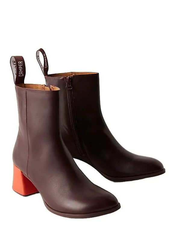 Camper Hodgepodge Heeled Boots - Burgundy