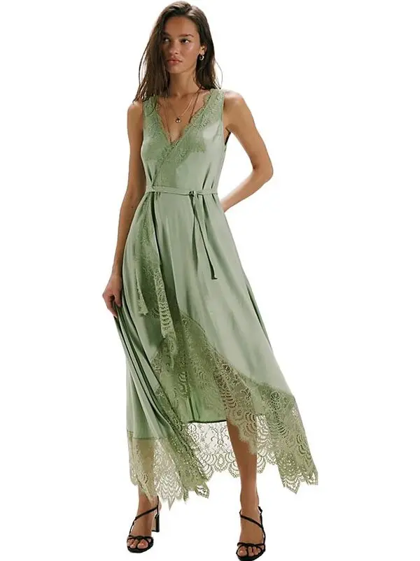 NIGEL PRESTON Soho Wrap Midi Dress - Tendrill