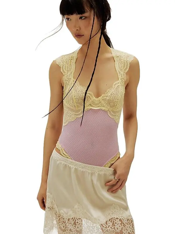 Free People Midweek Dance Bodysuit - Corsage Combo
