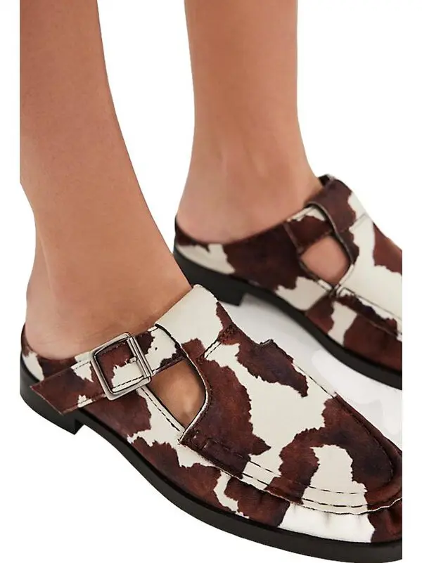 MIISTA Gianna Buckled Mules - Cow