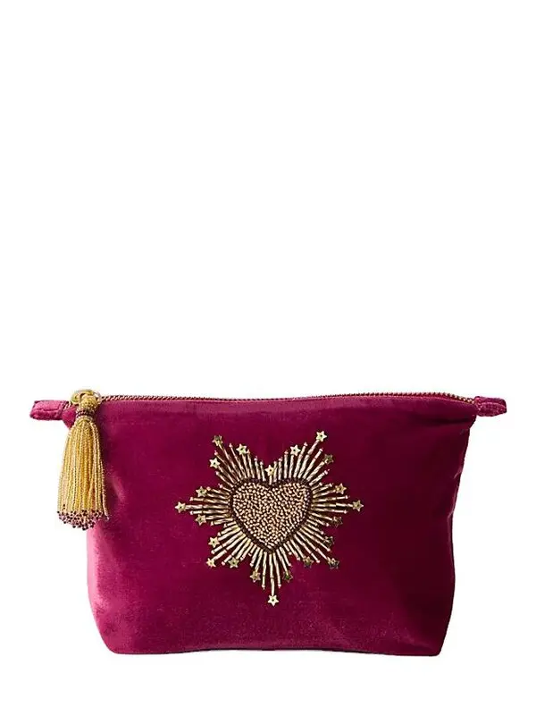 OLIVIA DAR Sparkle Heart Pouch - Love Potion