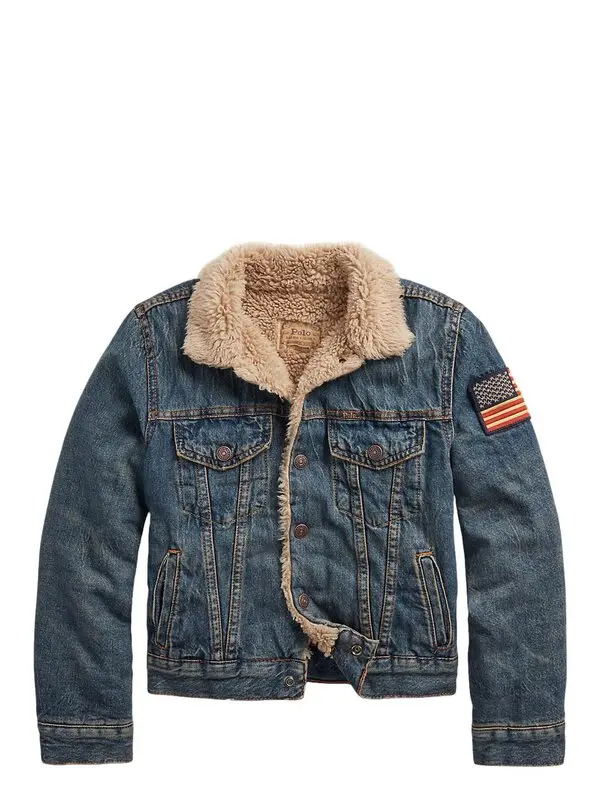 Ralph Lauren Teddy Fleece-lined Denim Trucker Jacket - Wills