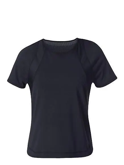 Sweaty Betty Stretch-woven T-shirt - Black