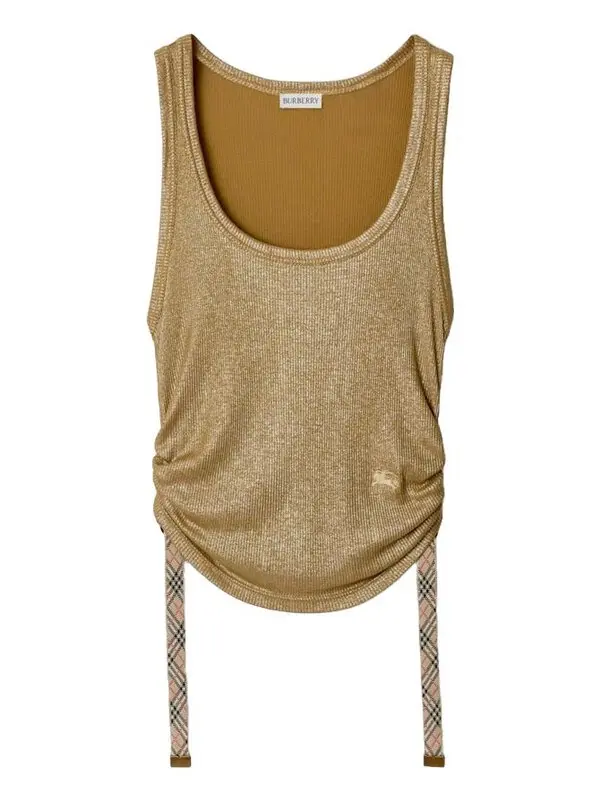 Burberry Festival Viscose Tank Top - Lignum Brown