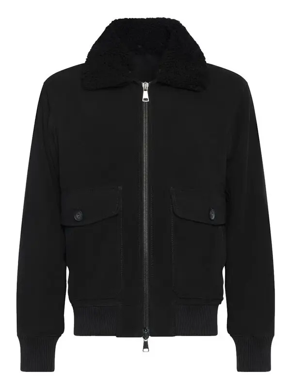 FRANZESE COLLECTION Rolls Royce Suede Lambskin Jacket - Black