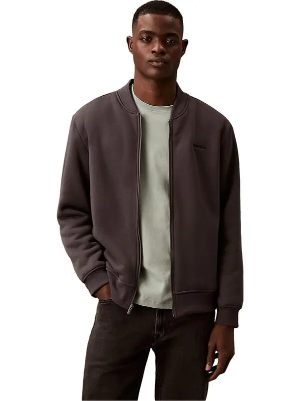 Calvin Klein Bonded Sherpa Bomber Jacket - Forged Iron