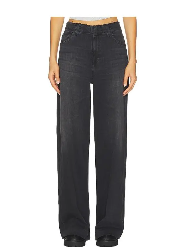 Ag Deven Wide Leg Jeans - Black