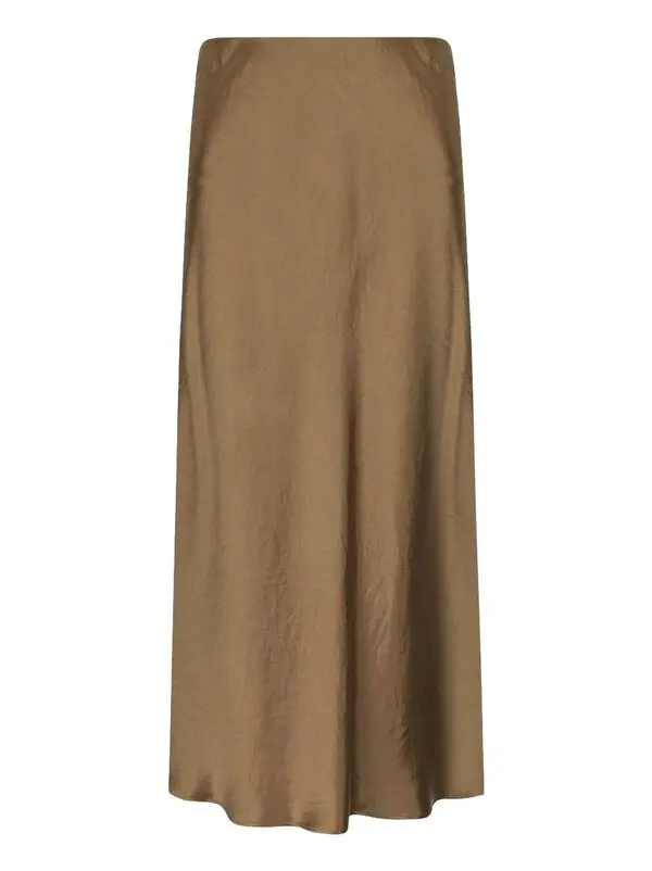 Max Mara Alessio Satin Skirt - Beige