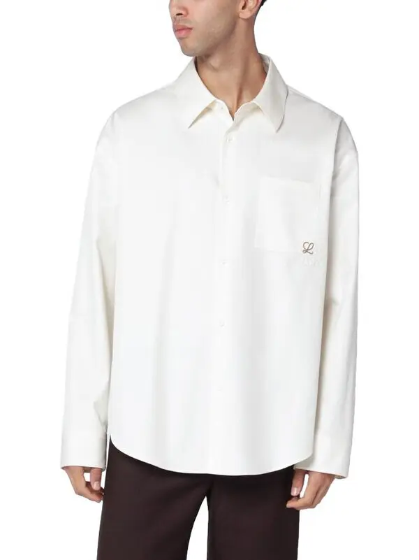 Loewe Ecru Cotton Shirt - Beige