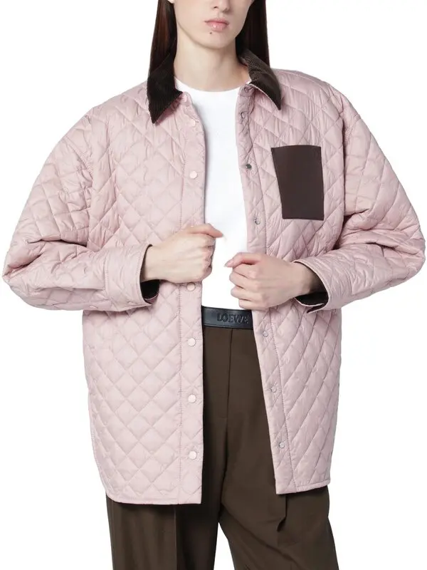 Loewe Light Quilted Jacket - Pink