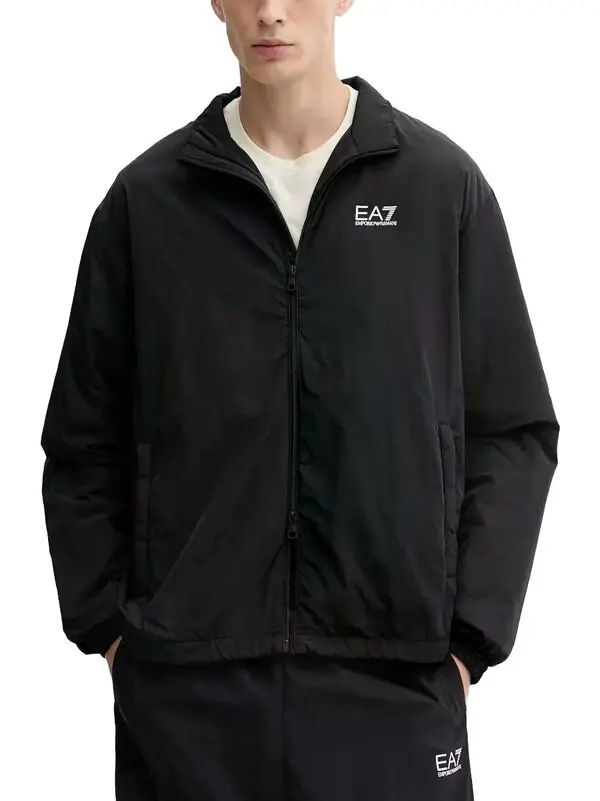 Emporio Armani Core Identity Zip-up Logo Tracksuit - Black