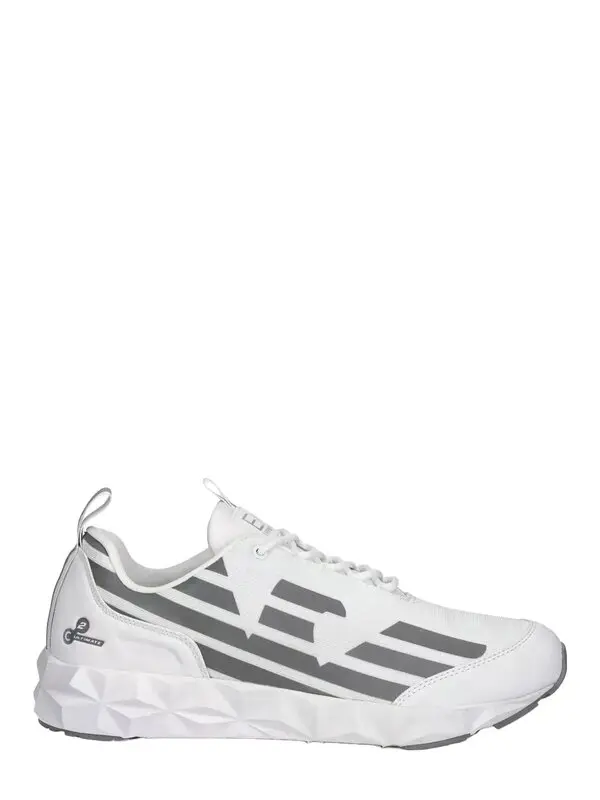 Emporio Armani Logo-detail Lace-up Sneakers - White
