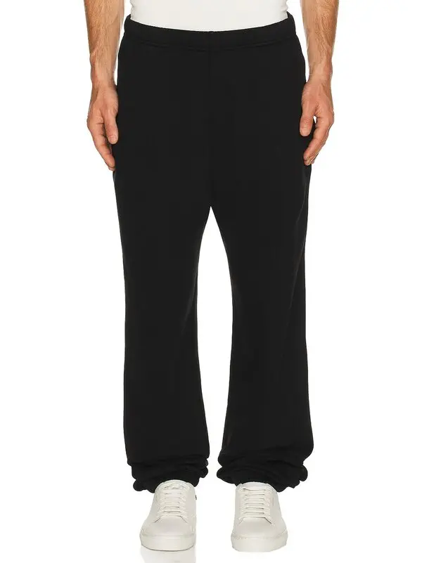 NILI LOTAN Enli Sweatpant In Black - Washed Black