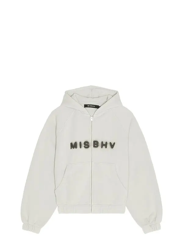 MISBHV Community Zipped Hoodie - Light Grey