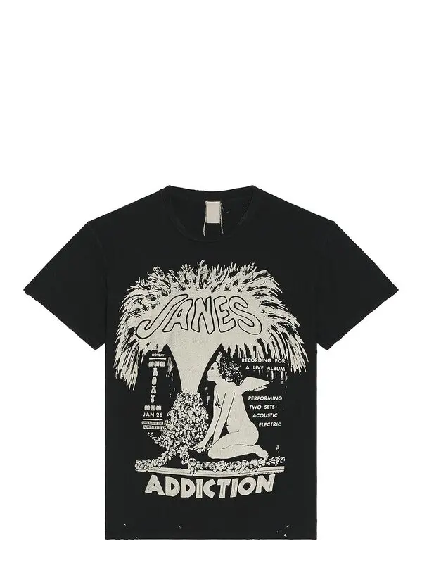 MadeWorn Janes Addiction T-shirt In Black - Coal