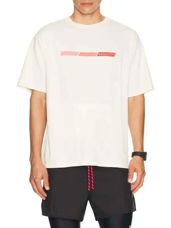 DISTRICT VISION X Massimo Osti Studio Tee In White - Bone