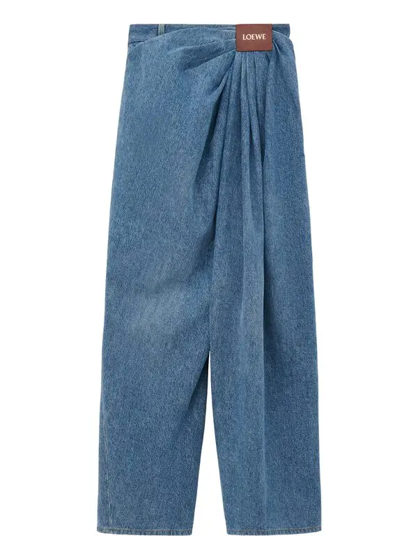 Loewe Draped Jeans - Blue
