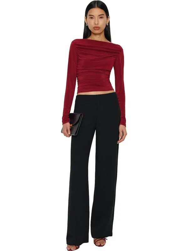 REFORMATION Berlin Knit Top - Red