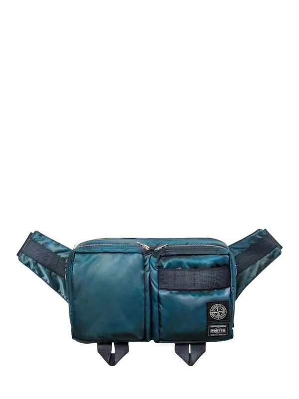 Stone Island X Porter Hand Corrosion Cross Body Bag - Blue