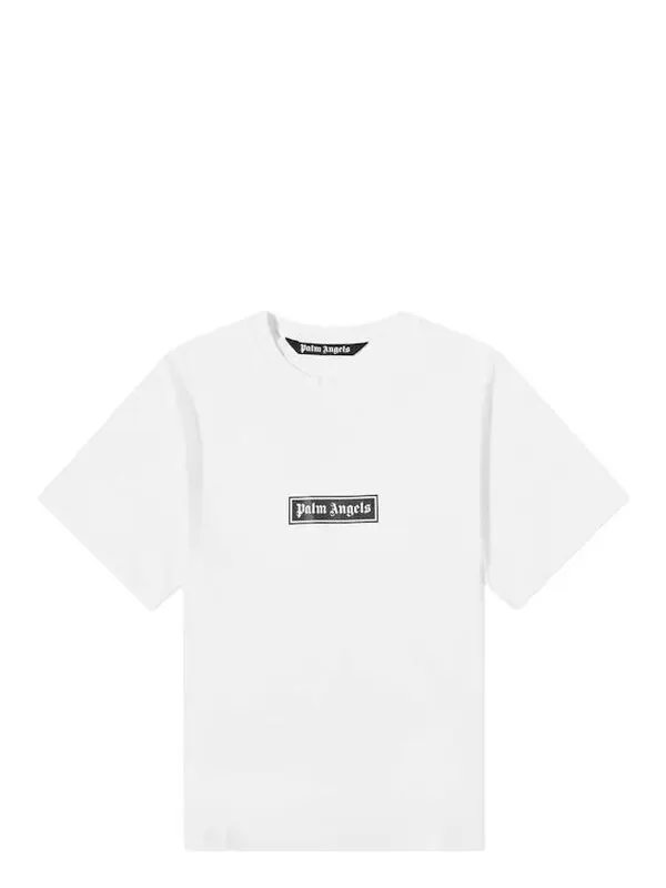 Palm Angels Garment Dyed Box Logo T-shirt - White/black