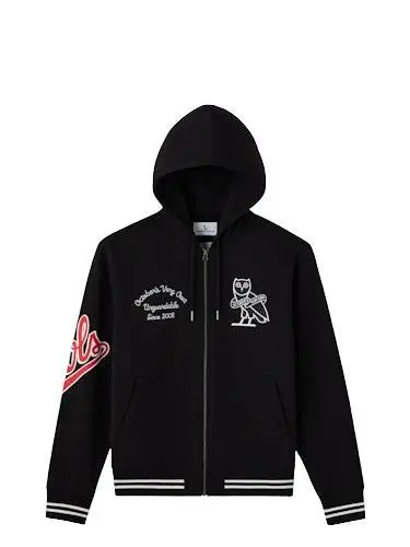 OVO Owls Varsity Full-zip Hoodie - Black