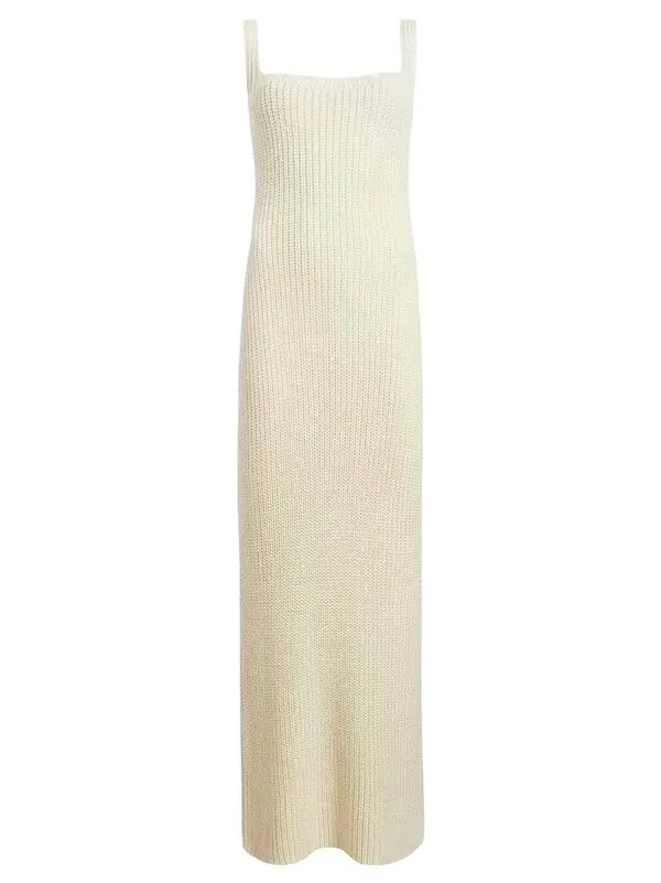 Khaite Lex Maxi Dress - Neutrals