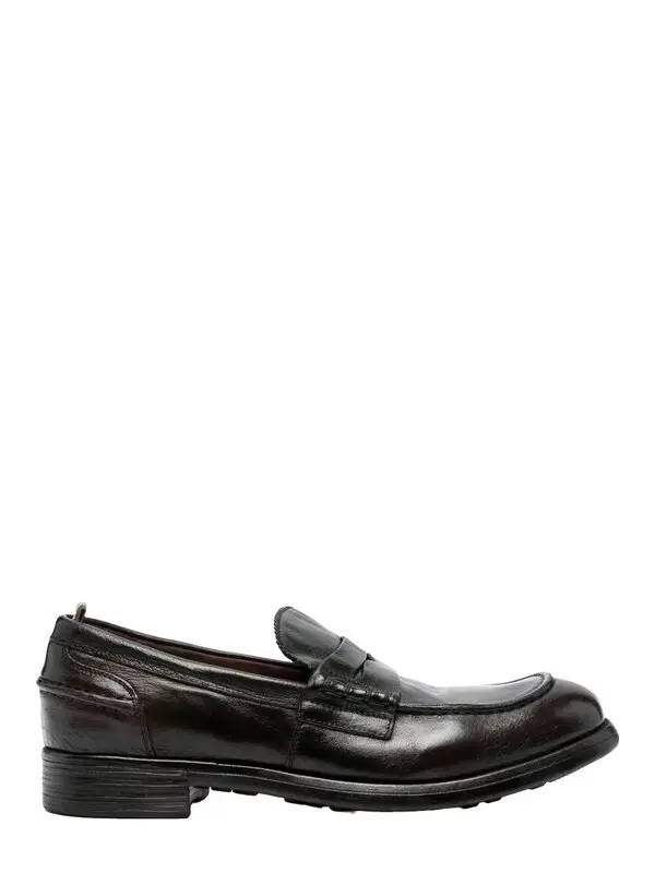 Officine Creative Chronicle 056 Penny-slot Loafers - Black