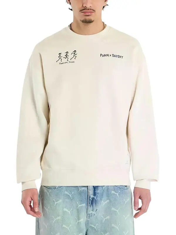 PUMA X Saysky Crew-neck Sweatshirt - Neutrals