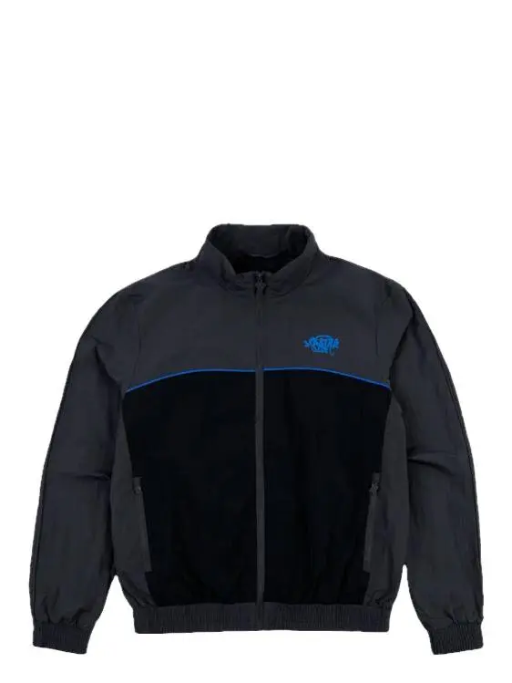 SYNA WORLD Logo Shell Track Jacket - Grey/black/cobalt Blue
