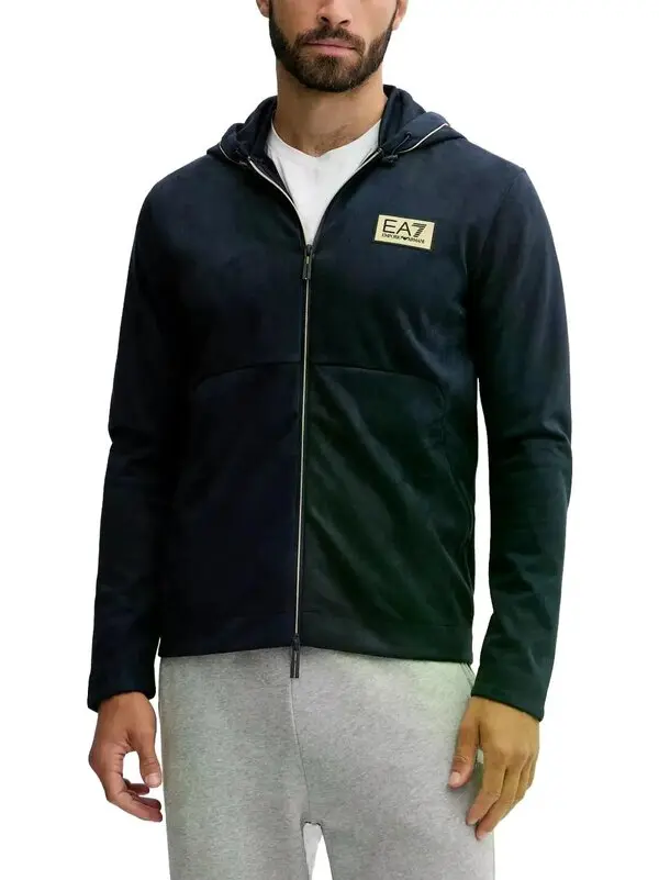 Emporio Armani Zip-up Hoodie - Blue